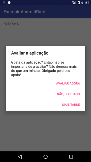 Promova seu Aplicativo Utilizando a Biblioteca Android Rate | Luiz Marcus